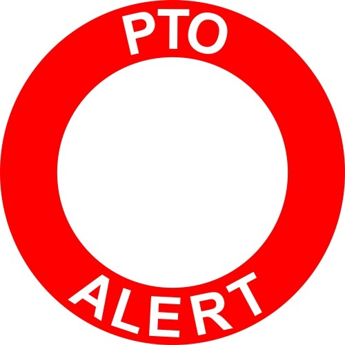 20951 - Decal 'PTO ALERT' - (1pc)