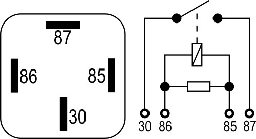 23312 - 12V/40A 5pin Sealed SPST Mini Relay (10pc)