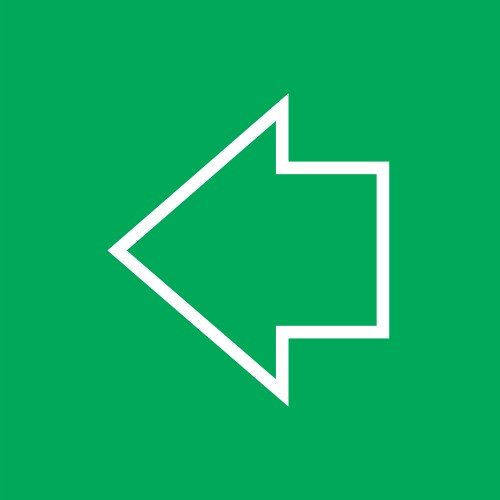 894461 - Green left indicator decal suit 444 series switch. (1pc)