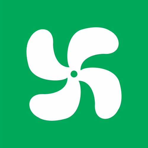 894700 - Green fan decal suit 444 series switch. (1pc)