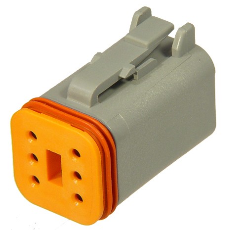 27916 - 6 circuit male DT housing. (1pc)