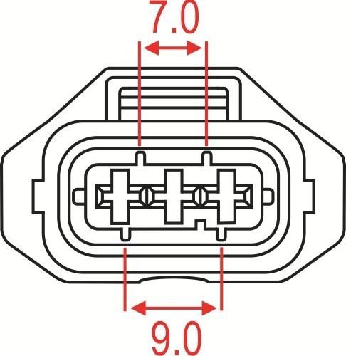 28403 - 3 circuit male C1 series connector kit (1pc)