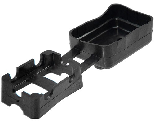 29006 - Black circuit breaker cover. (5pcs)