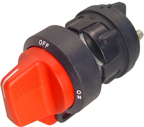 61053 - Single pole battery switch with lockout. (1pc)